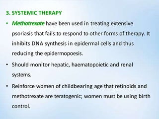 psoriasis complete information including therapy | PPT