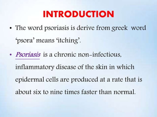 Psoriasis | PPTX