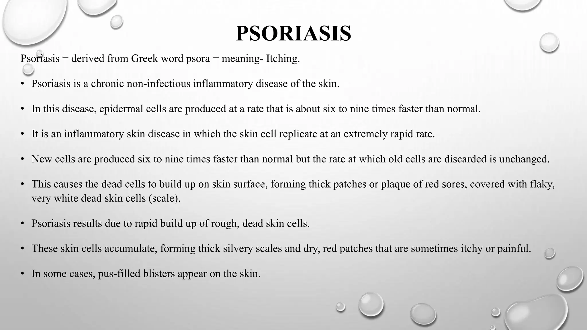 Psoriasis (Dermatological diseases) pptx | PPTX