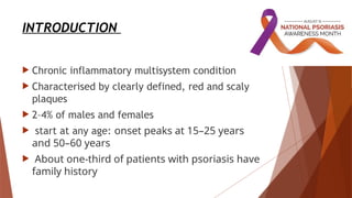 PSORIASIS dermatology slides for medical students | PPTX