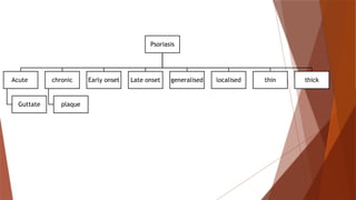 PSORIASIS dermatology slides for medical students | PPTX