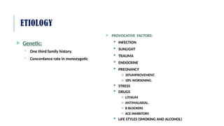 PSORIASIS dermatology slideshow by students | PPTX