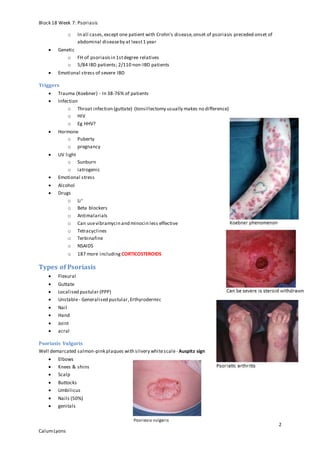 Psoriasis | DOCX