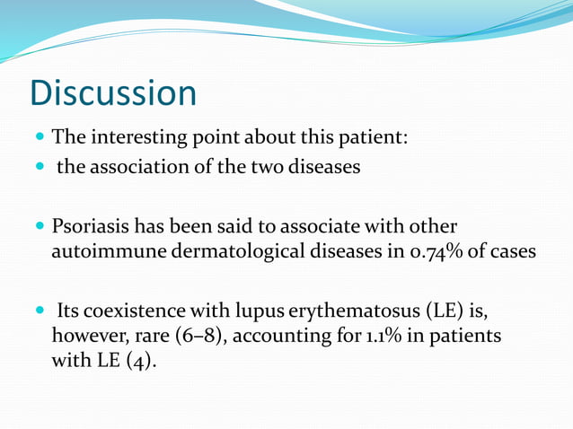Psoriasis and subacute cutaneous lupus erythmatosis overlap deciding ...