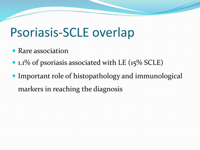 Psoriasis and subacute cutaneous lupus erythmatosis overlap deciding ...