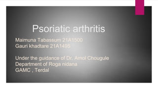 psoriasis arthritis.pdf one can refer this | PPT