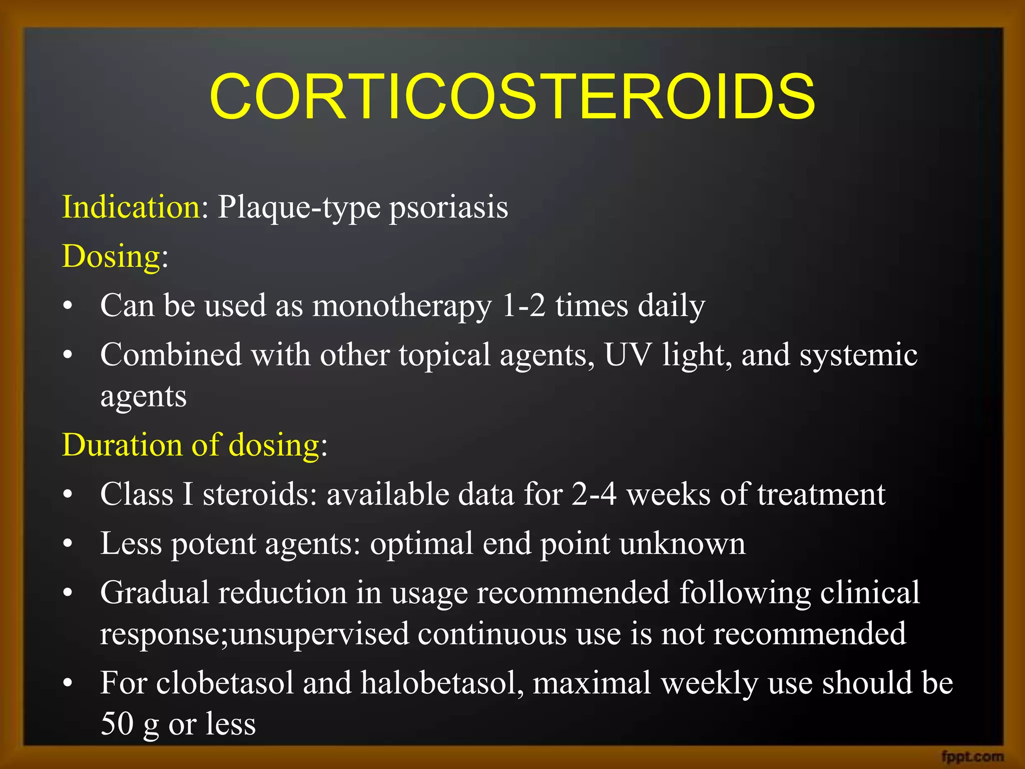 Psoriasis evidence based treatment | PPTX