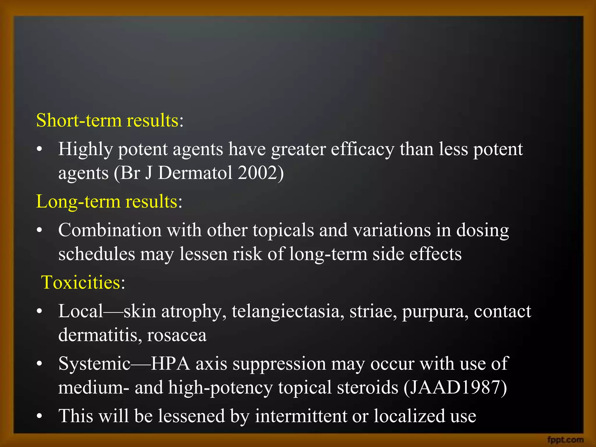 Psoriasis evidence based treatment | PPTX