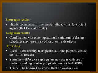Psoriasis evidence based treatment | PPTX