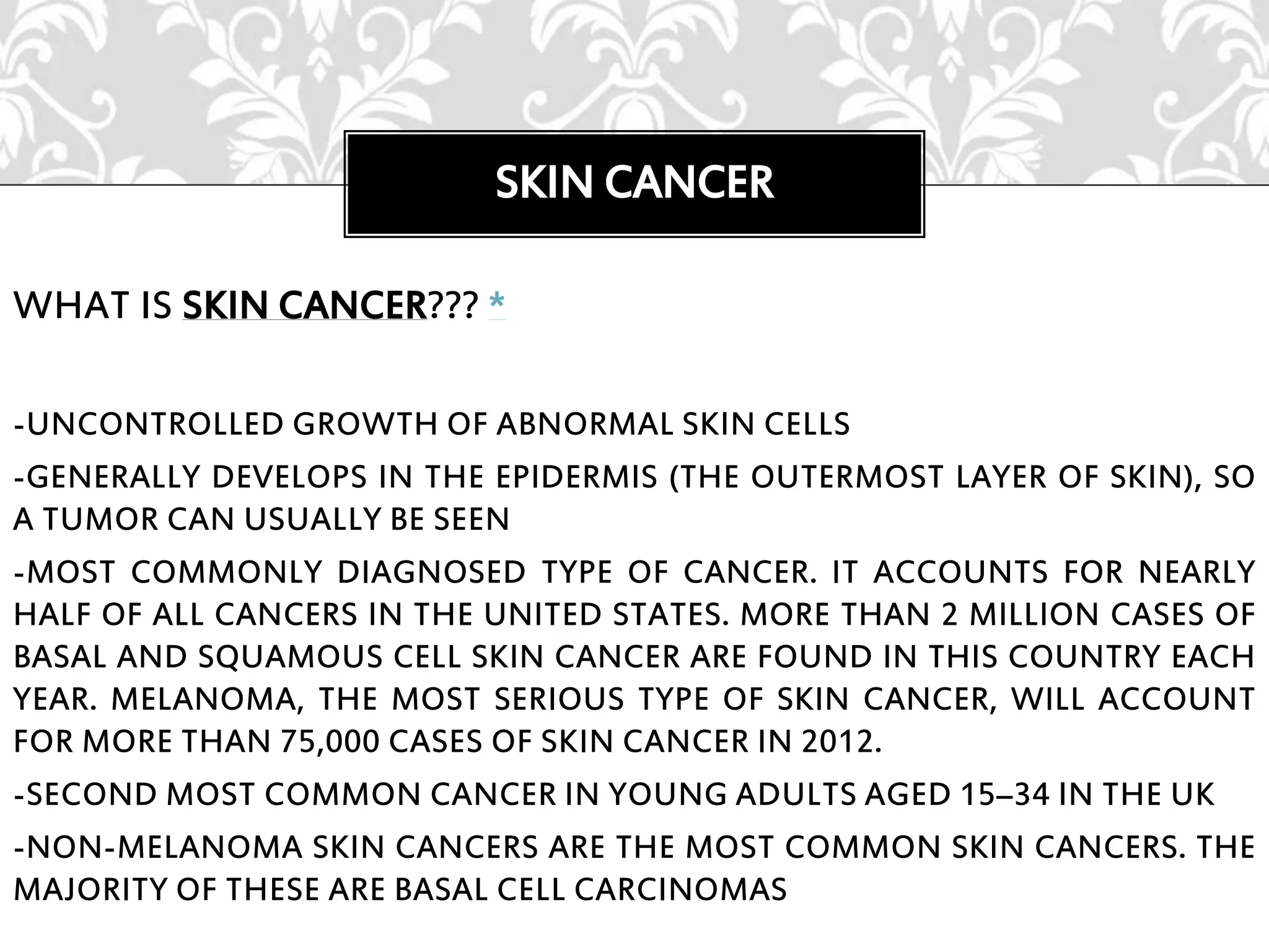 Psoriasis & skin cancer | PPTX