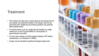 Psoriathic arthritis-Diagnosis and Management | PPTX