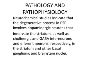 Psp - Progressive Supranuclear Palsy | PPTX