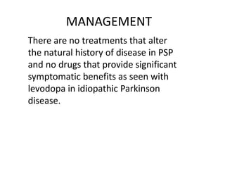 Psp - Progressive Supranuclear Palsy | PPTX