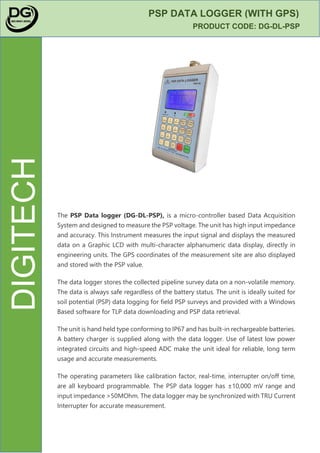 PSP Data Logger - Digitech Roorkee | PDF