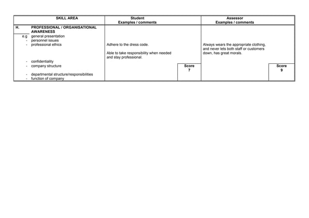 employability assessment form .docx | Resume Writing and Advice | Job ...