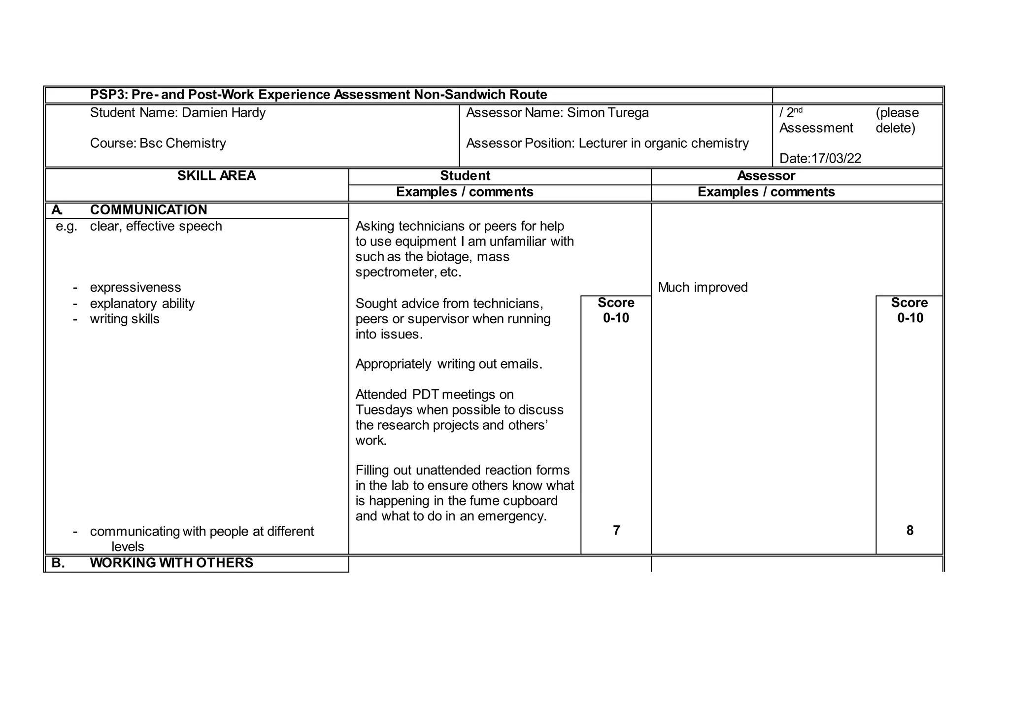 PSP3 employability assessment form DLH (1).docx