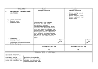 Psp3 employability assessment form (swift pharmacy burngreave) | PPT