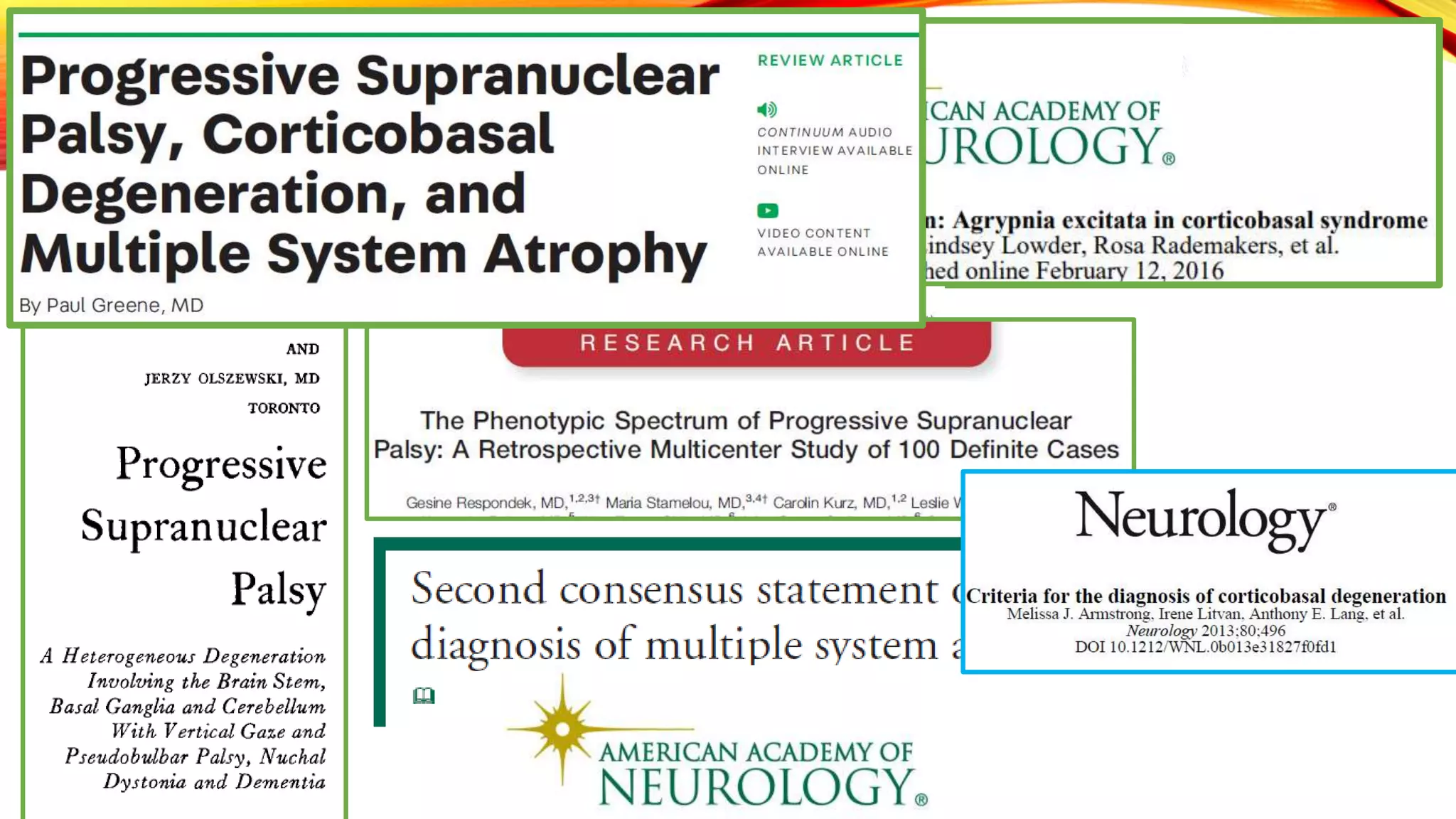 PARALISIS SUPRANUCLEAR PROGRESIVA,DEGENERACION CORTICOBASAL, ATROFIA ...