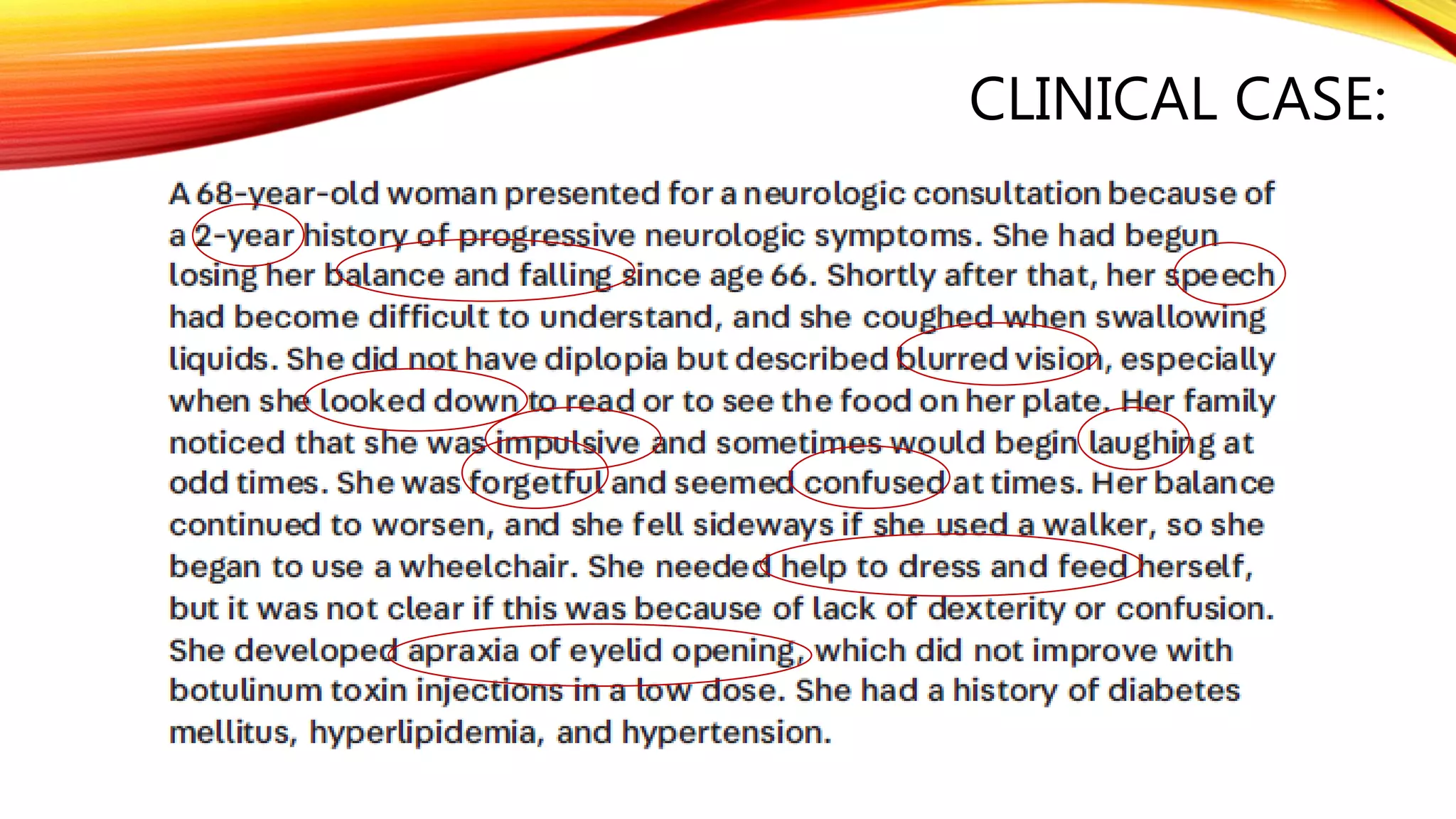 PARALISIS SUPRANUCLEAR PROGRESIVA,DEGENERACION CORTICOBASAL, ATROFIA ...