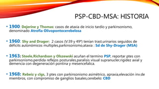PARALISIS SUPRANUCLEAR PROGRESIVA,DEGENERACION CORTICOBASAL, ATROFIA ...