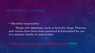 ps pandi (AEN 202).PPTX microbial control of pest | PPT
