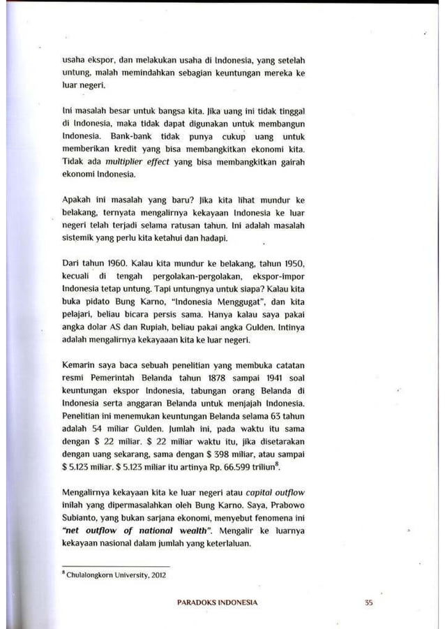 Prabowo Subianto - Paradoks Indonesia | PDF