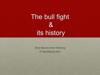 bull fight | PPTX