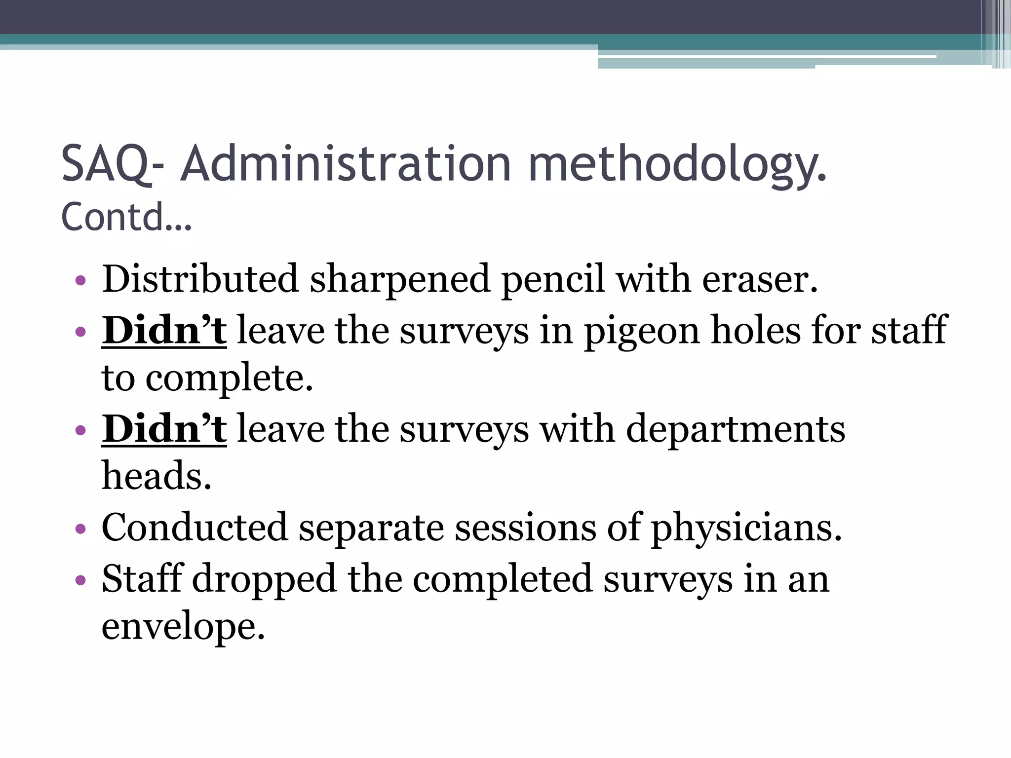 Safety Attitudes Questionnaire- a way to measure “culture of safety” | PPT