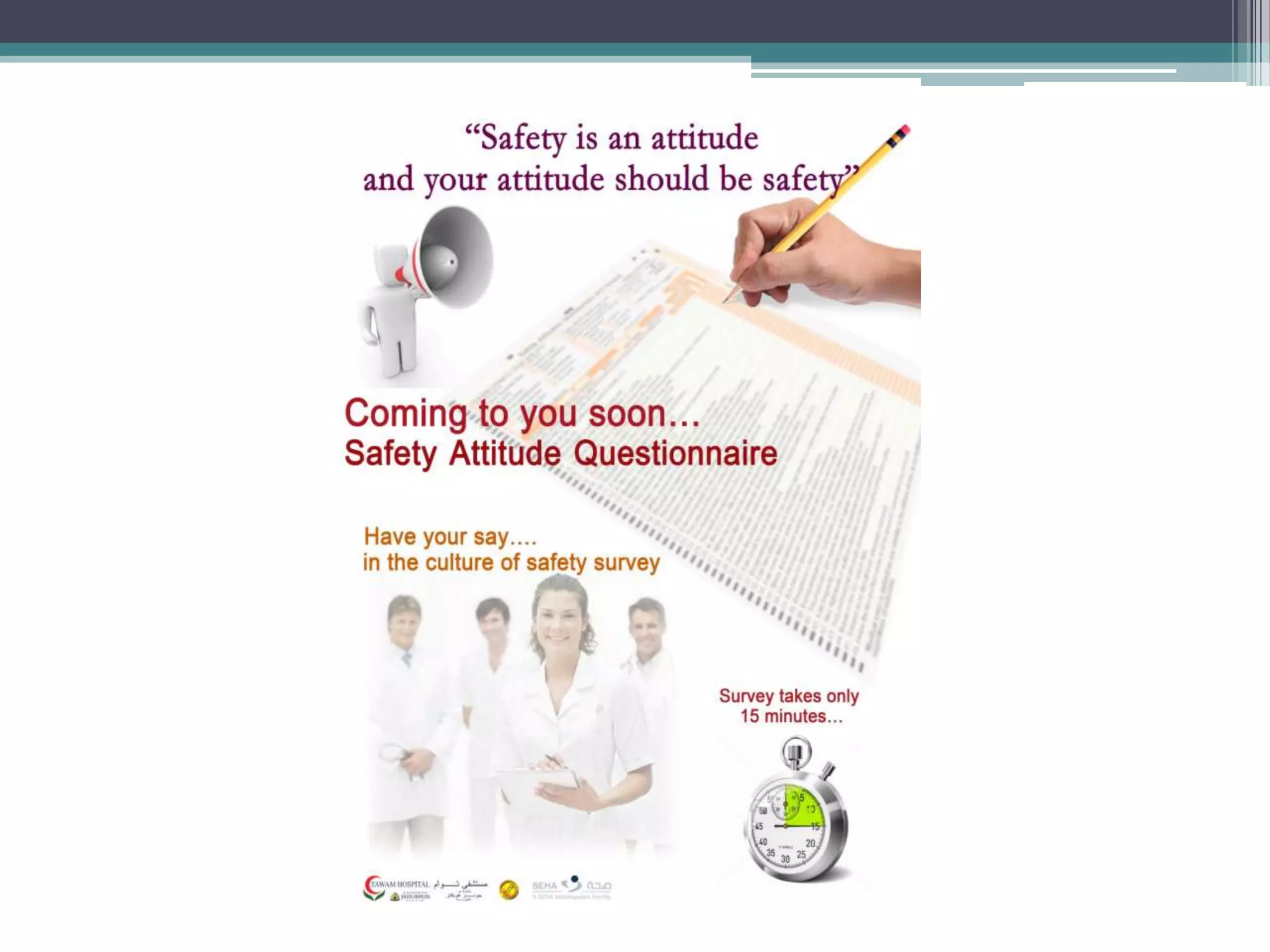 Safety Attitudes Questionnaire- a way to measure “culture of safety” | PPT