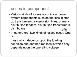 Determination of Voltage Regulation and Power system losses | PPTX