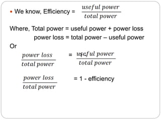 Determination of voltage regulation and power system losses | PPT
