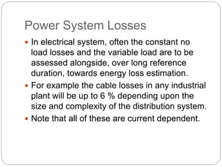 Determination of voltage regulation and power system losses | PPT