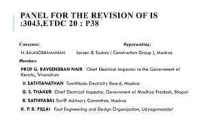 IS : 3043 -1987 CODE OF PRACTICE FOR EARTHING(REACTANCE GROUNDING) | PDF
