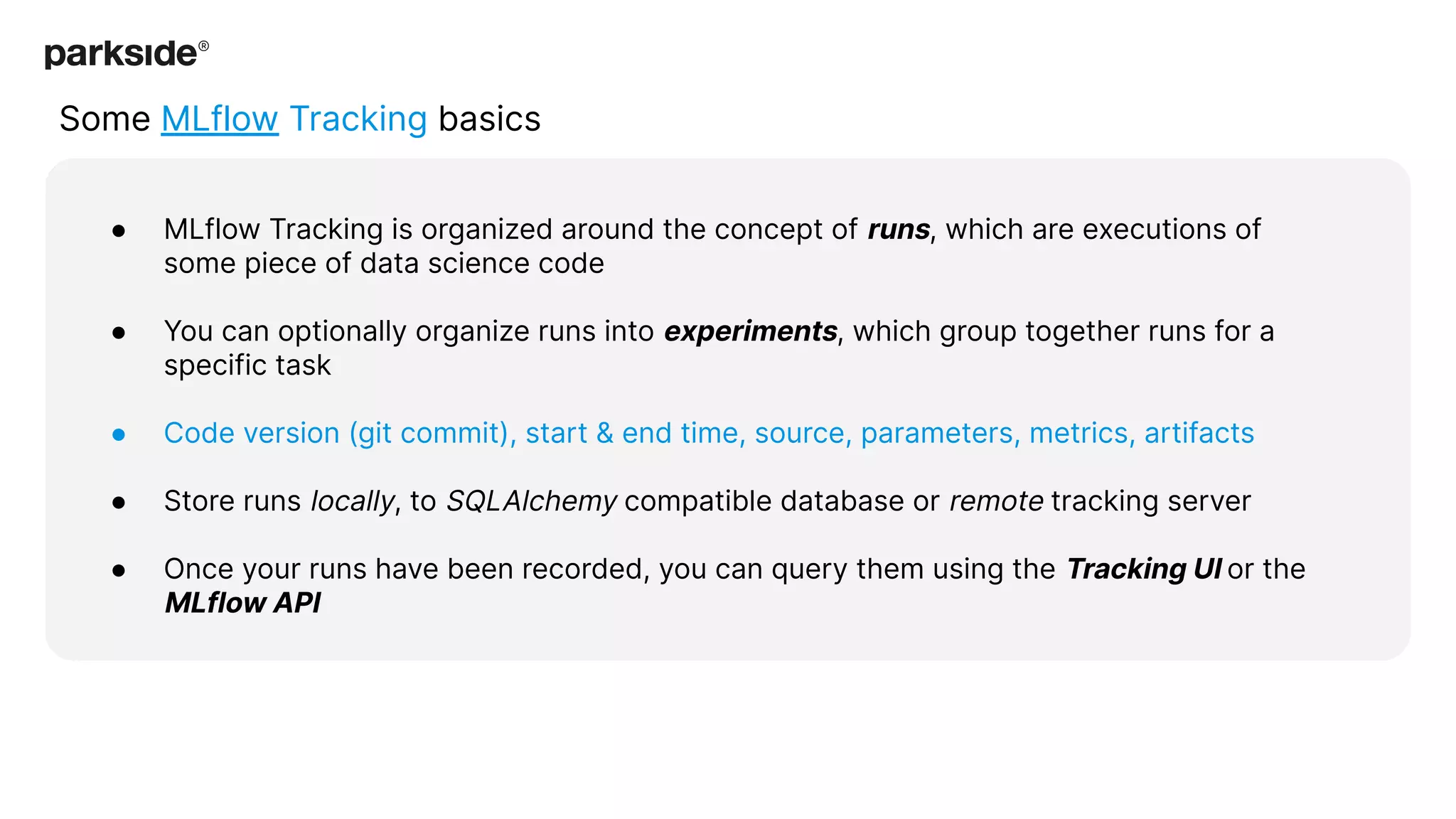 [DSC DACH 23] Go with the flow – Track your machine learning lifecycle using MLflow - Philipp ...