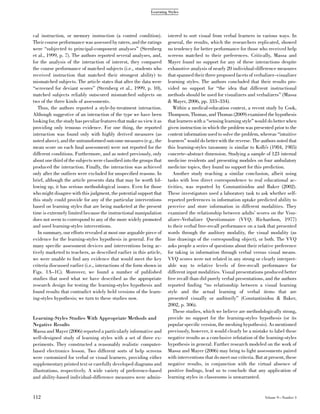 Learning Styles: Concepts and Evidence. Harold Pashler, Mark McDaniel ...