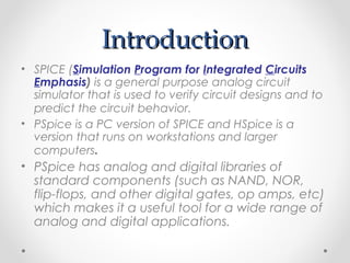 Pspice Introduction | PPT