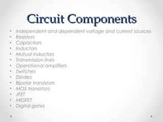 Pspice Introduction | PPT