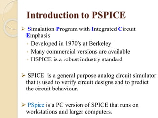 PSPICE seminar | PPTX