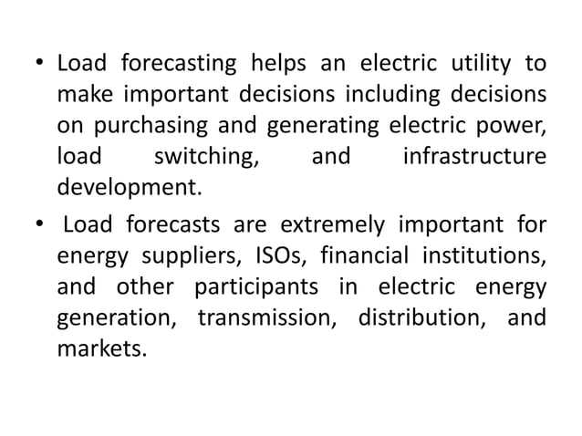 Load Forecasting | PPSX