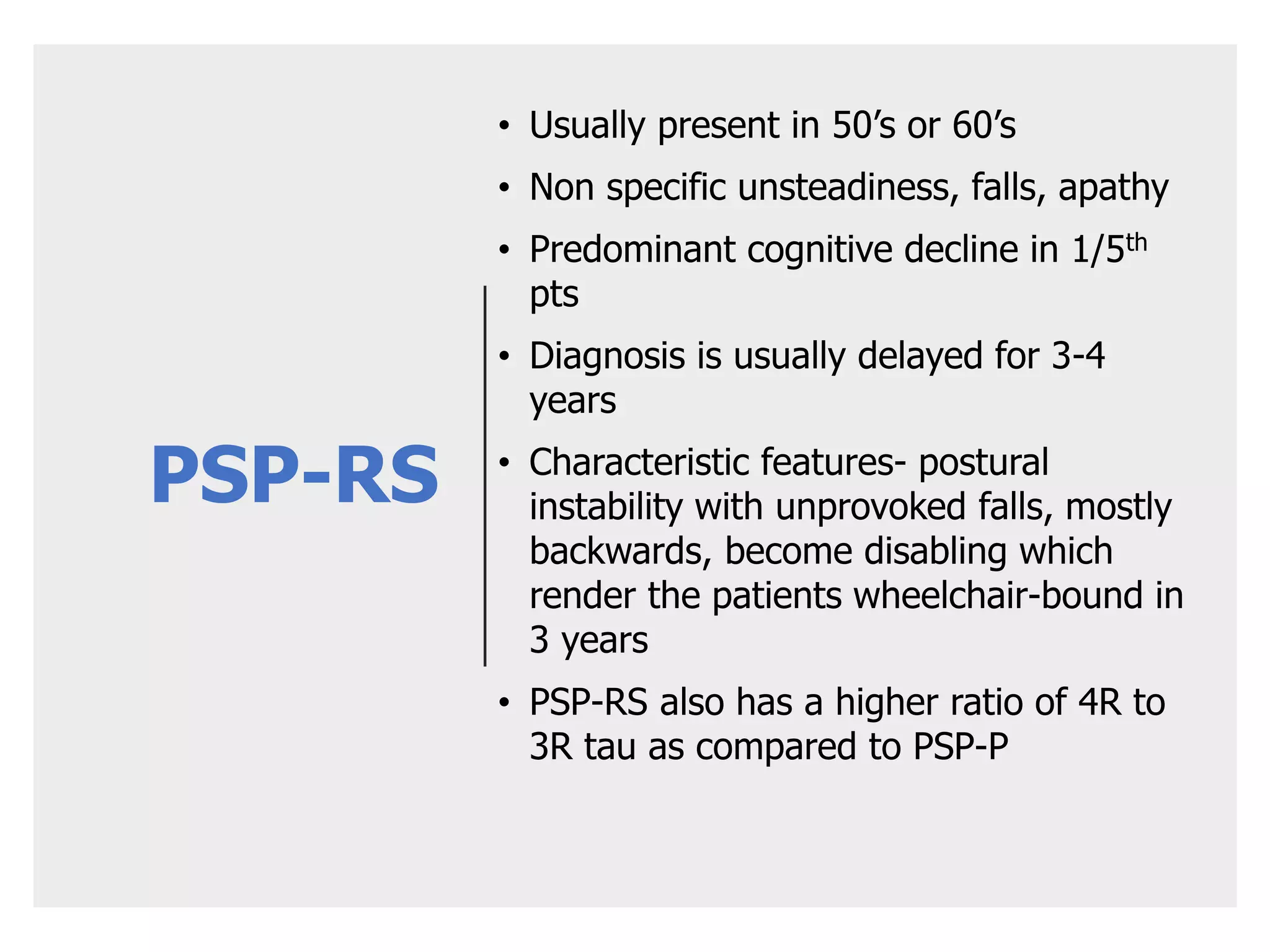 Progressive supranuclear palsy and multiple system atrophy | PPTX