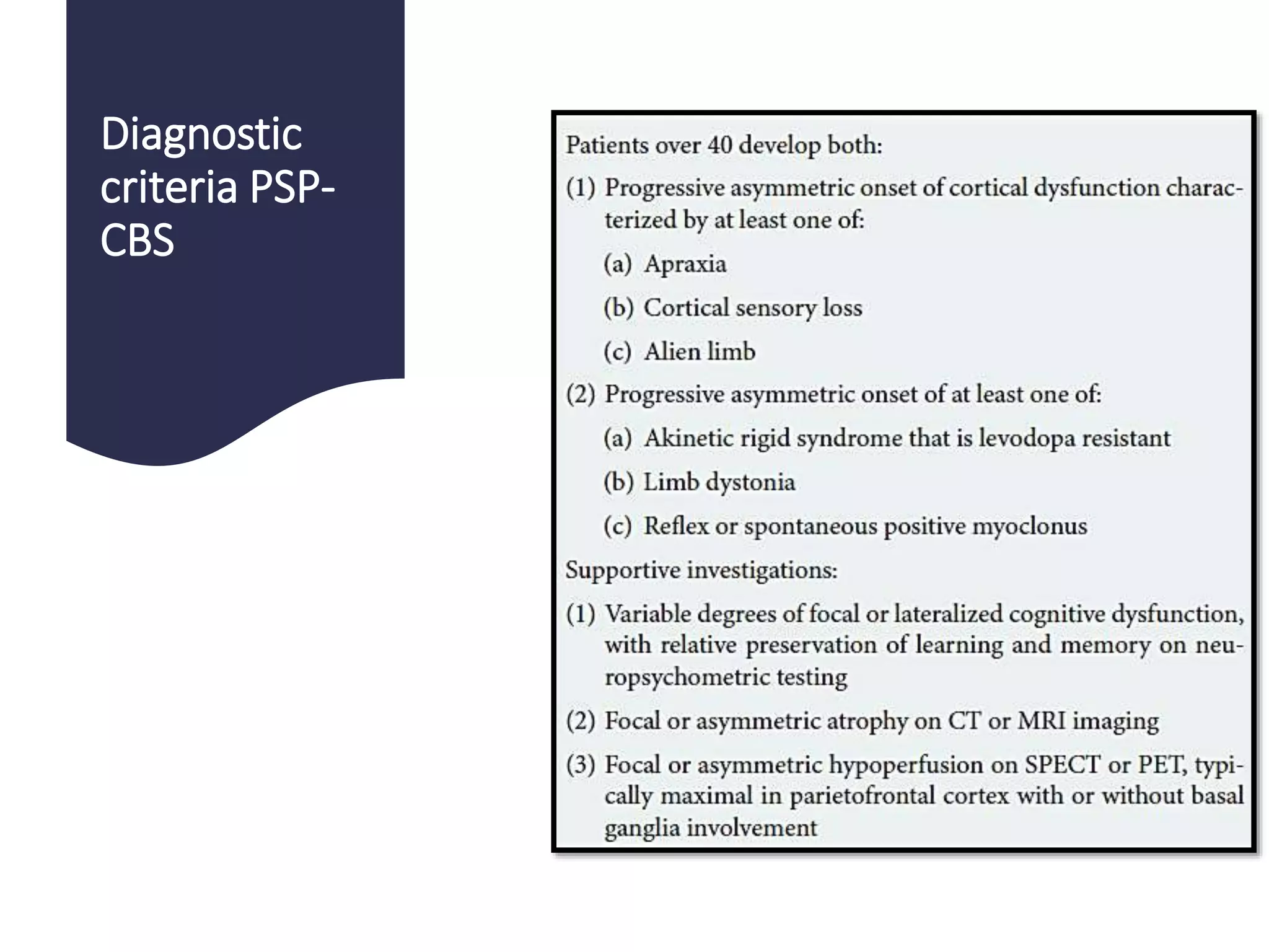 Progressive supranuclear palsy and multiple system atrophy | PPTX