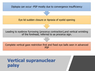 Progressive supranuclear palsy and multiple system atrophy | PPTX