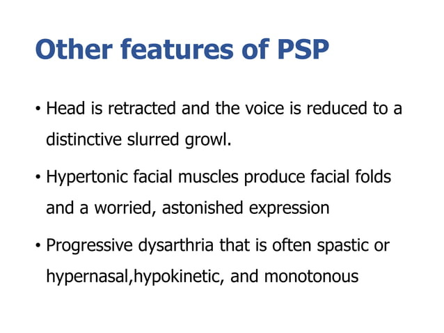 Progressive supranuclear palsy and multiple system atrophy | PPTX