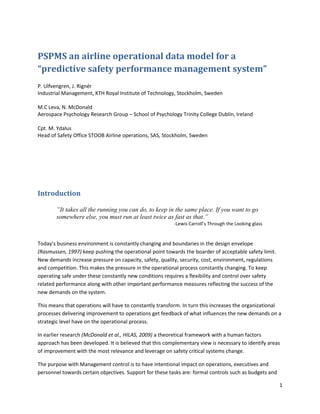 Pspms Predictive Safety Performance Mngt Sys | PDF