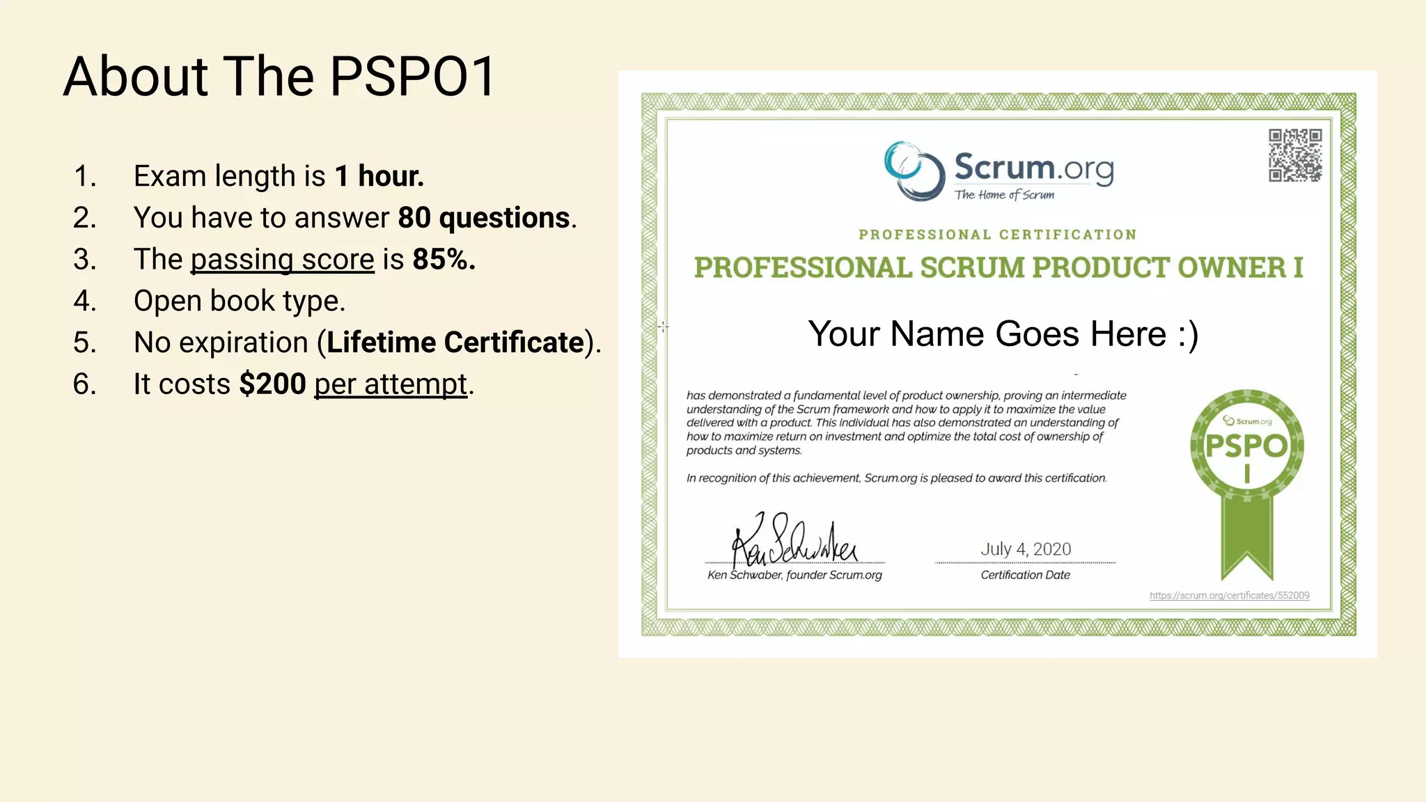 PSPO 1 Roadmap by Vladimir Raykov | PPT