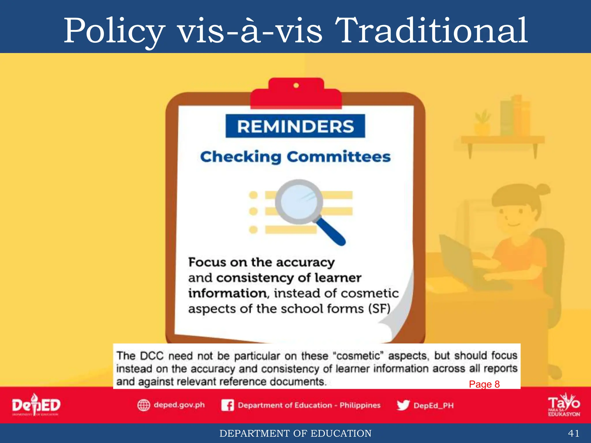 PS Policies on Enrolment , Transfer of Docs, Checking of School Forms ...