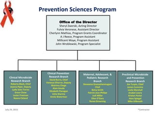 Prevention Sciences Program Present & Future | PPTX