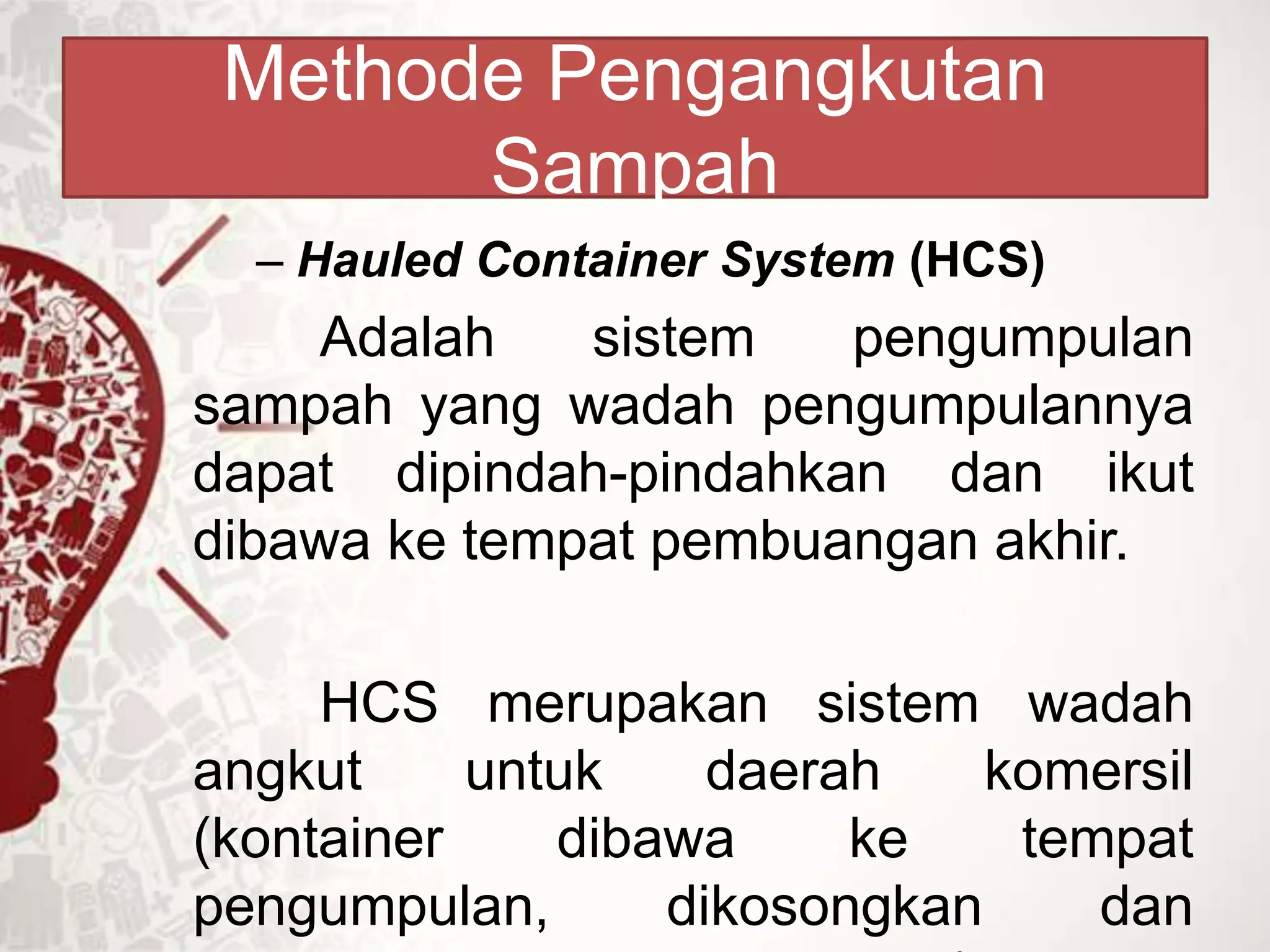 PPT Pengolahan Sampah Perkotaan | PPTX