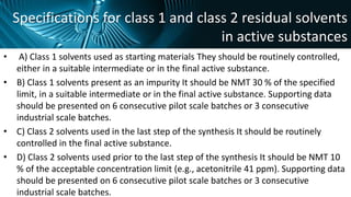 ICH Q3C GUIDELINE | PPTX