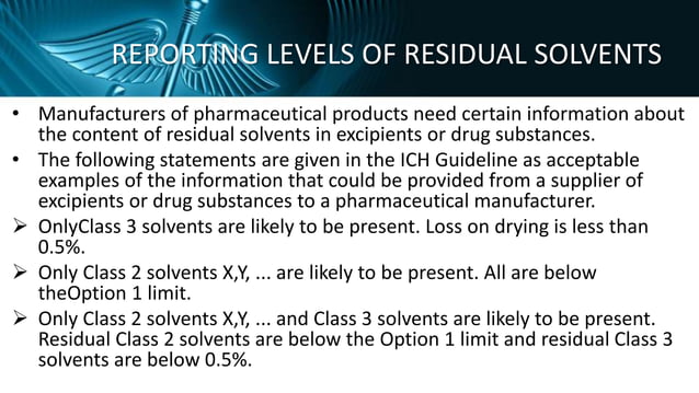 ICH Q3C GUIDELINE | PPTX | Pharmaceutical Industry | Industries